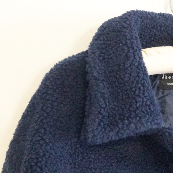 jason maxwell | Jackets & Coats | Jason Maxwell Blue Fuzzy Teddy Bear ...
